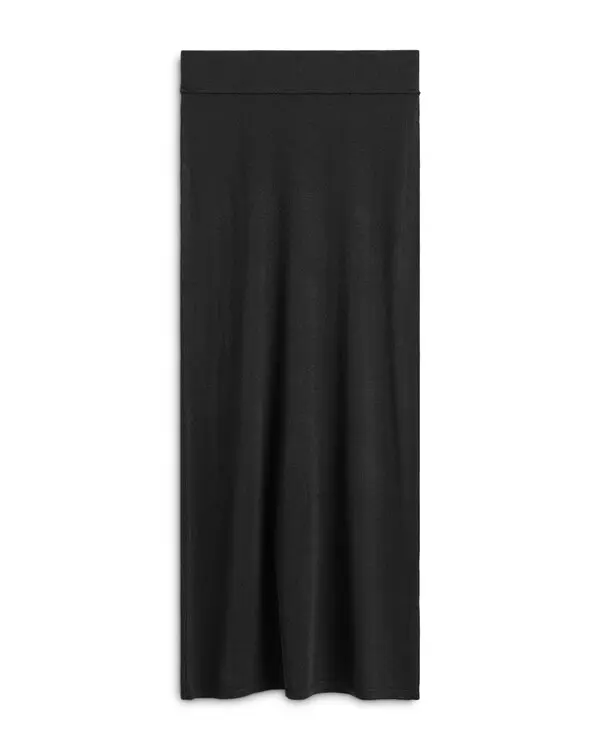 TOTEME Long Knit Skirt - Black