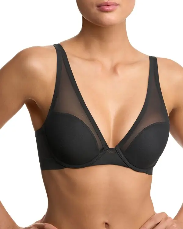 Natori True Zen Plunging T-shirt Bra - Black