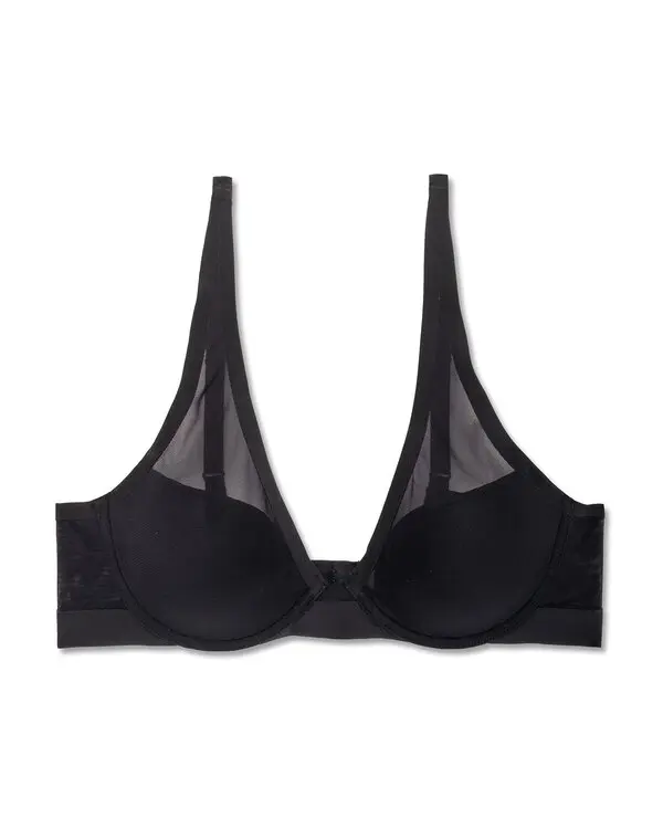 Natori True Zen Plunging T-shirt Bra - Black