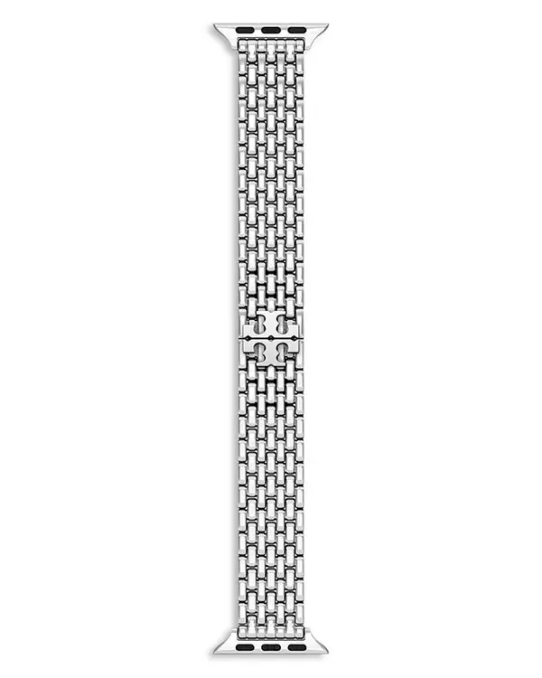Tory Burch Eleanor Stainless Steel Band For Apple Watch - Silver