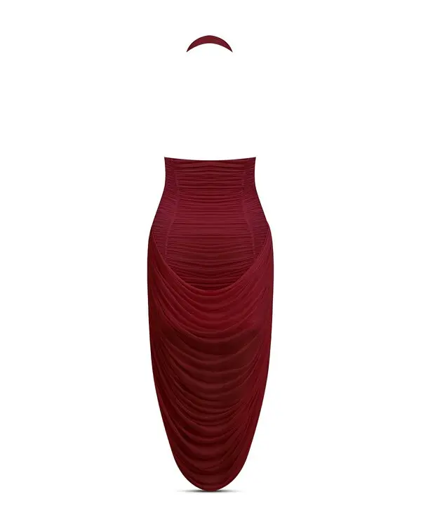 MAYGEL CORONEL Drapee Midi Dress