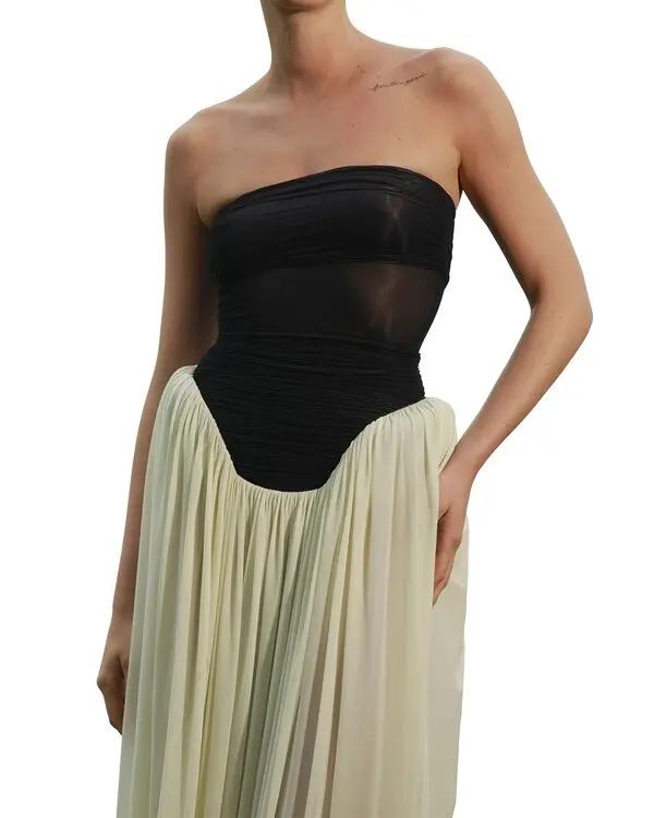 MAYGEL CORONEL Lux Strapless Dress