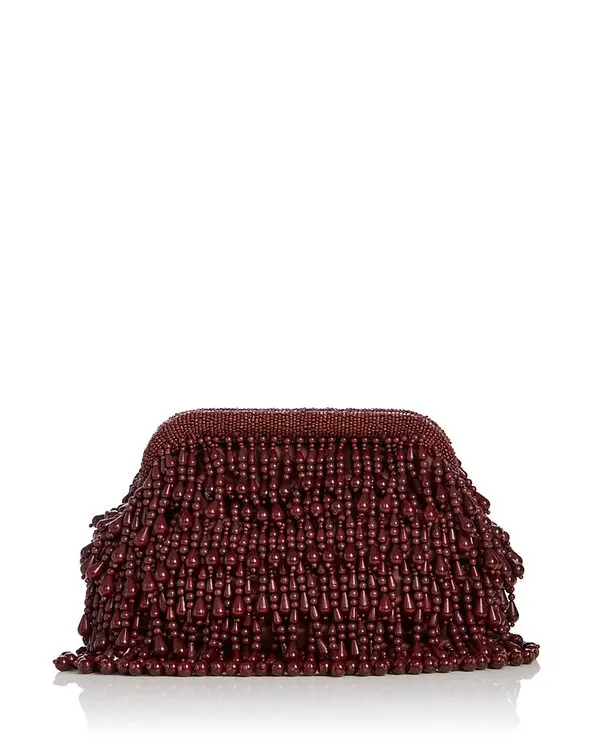 SIMONMILLER Beaded Drop Clutch - Chocolate