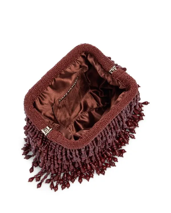 SIMONMILLER Beaded Drop Clutch - Chocolate