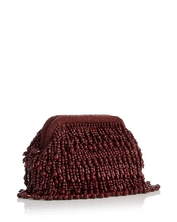 SIMONMILLER Beaded Drop Clutch - Chocolate