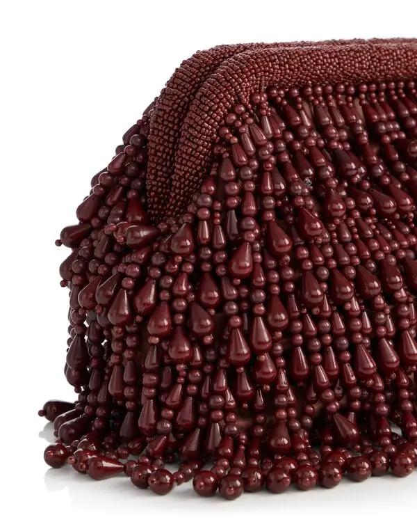 SIMONMILLER Beaded Drop Clutch - Chocolate