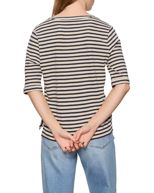 Sanctuary Striped Notch Neck Tee