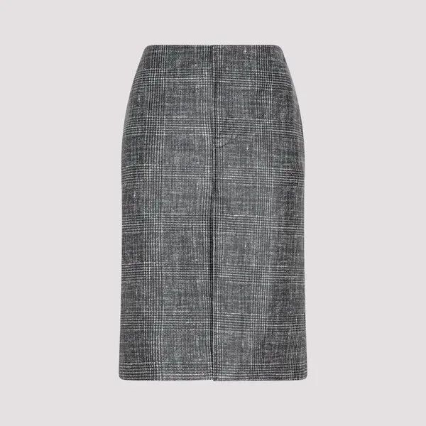 Bottega Veneta Printed Midi Skirt - Black