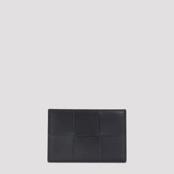 Bottega Veneta Mini Cassette Leather Card Case - Blue
