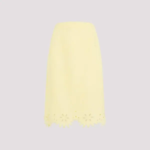 Bottega Veneta Midi Skirt - Yellow & Orange