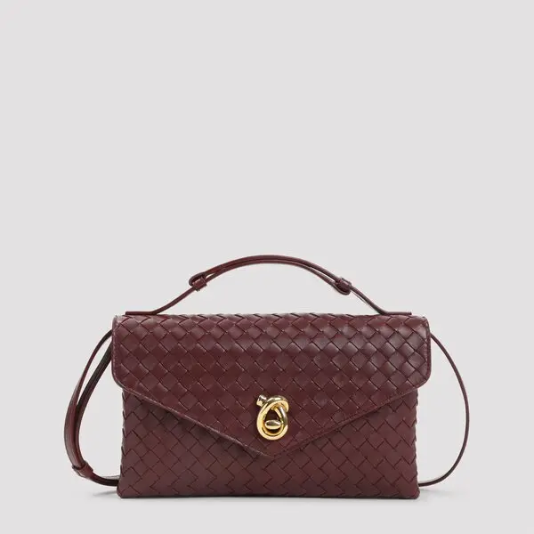Bottega Veneta Mini Knot Lock Shoulder Handbag - Red