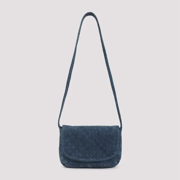 Bottega Veneta Mini Messenger Handbag - Blue