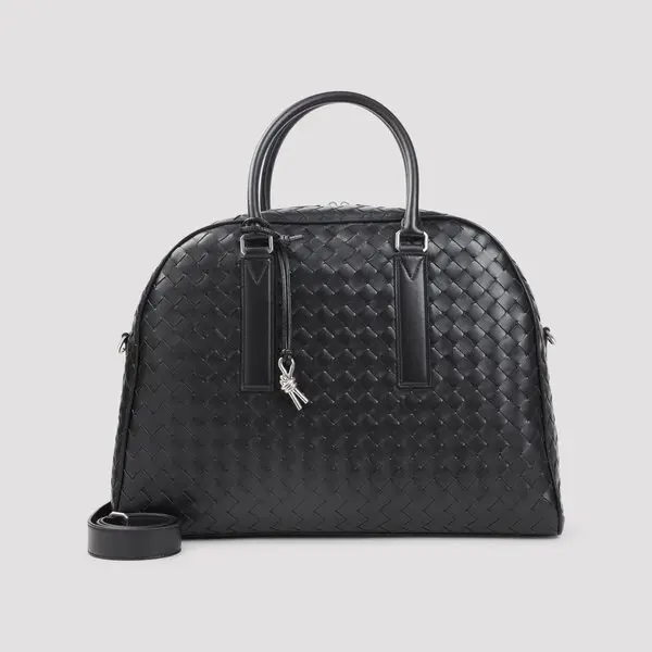 Bottega Veneta Woven Leather Tote Bag - Black
