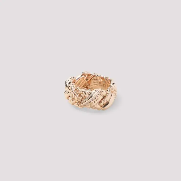 Bottega Veneta Elegant Brass Ring - Metallic