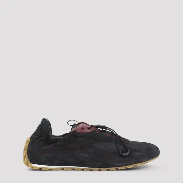 Bottega Veneta Orbit Suede Sneakers - Black