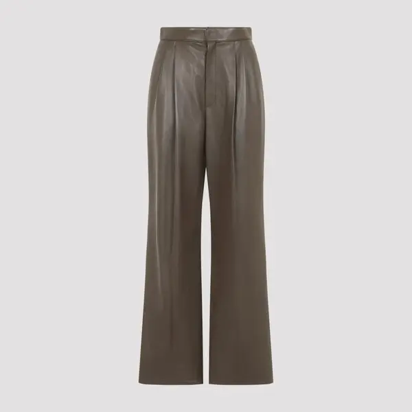 Bottega Veneta 100% Leather Soft Pants - Green