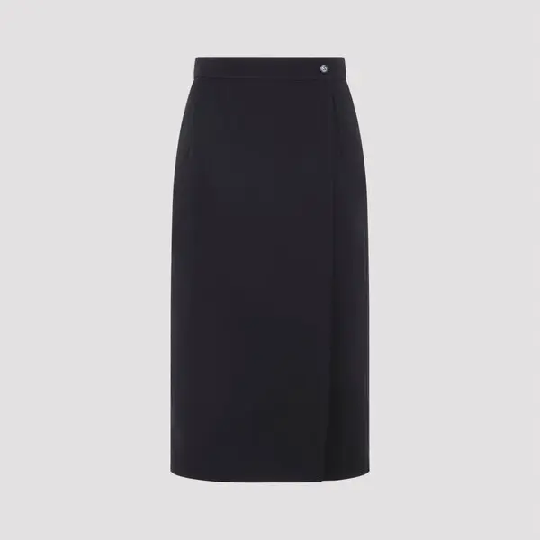 Bottega Veneta Mini Skirt In Cotton-silk Blend