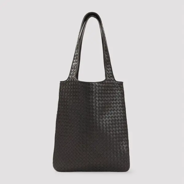 Bottega Veneta Intrecciato Leather Tote Handbag - Brown