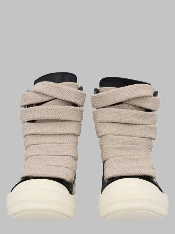 Rick Owens Leather Lace-up High-top Boots - Black