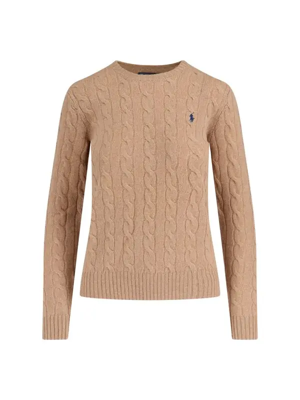 Polo Ralph Lauren Wool-cashmere Crewneck Sweater - Beige