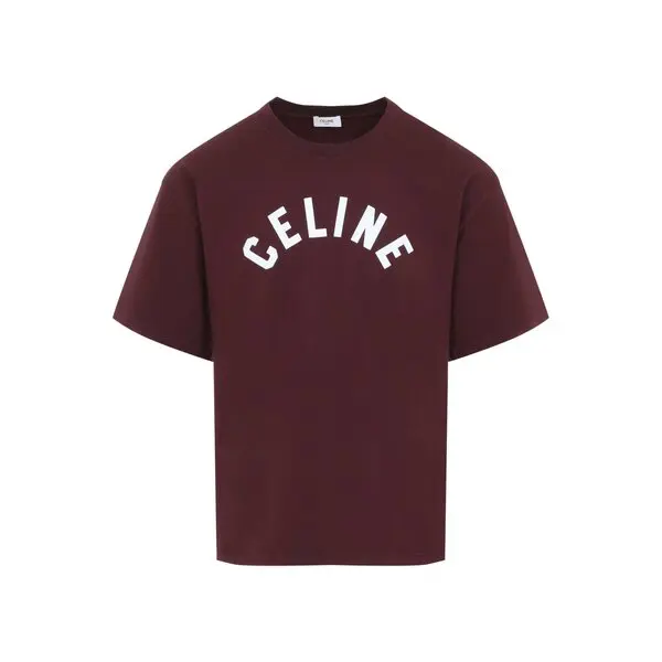 Celine Relaxed Cotton T-shirt - Red