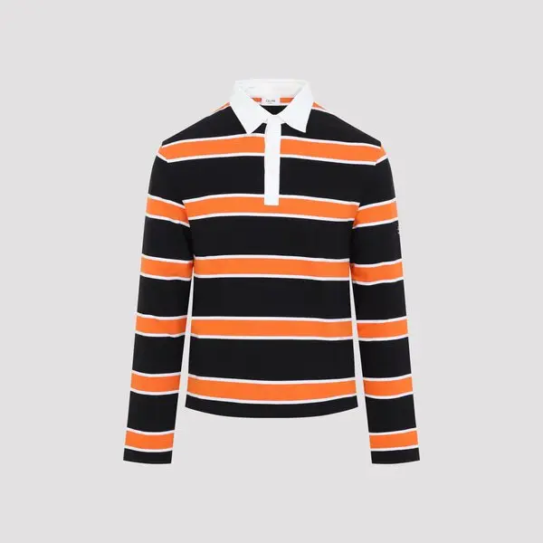 Celine Cotton Polo Shirt - Black