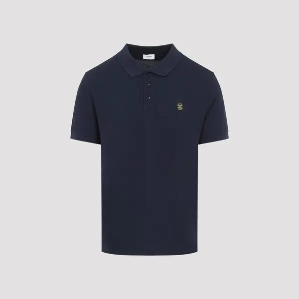 Celine Cotton Polo Shirt - Blue