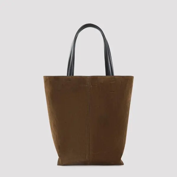 Phoebe Philo Cabas Leather And Suede Basket Bag
