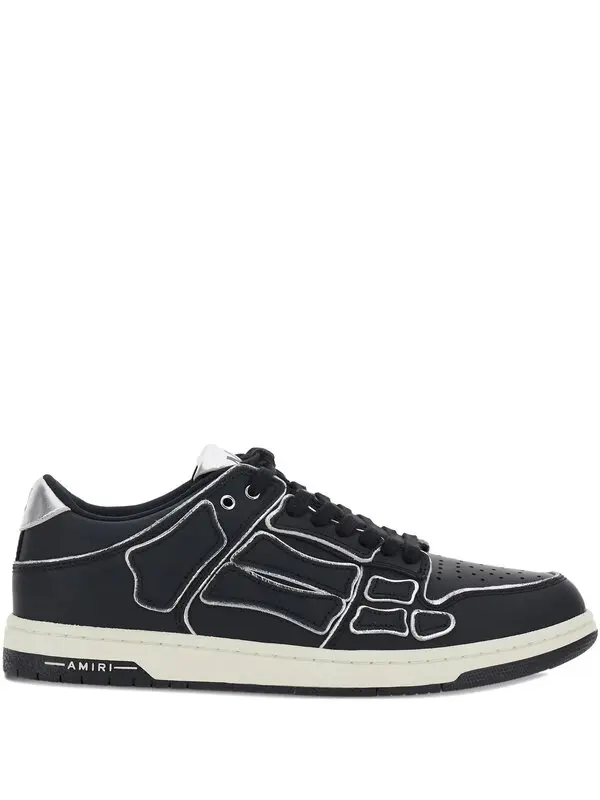Amiri Front Lace-up Leather Sneakers - Nero