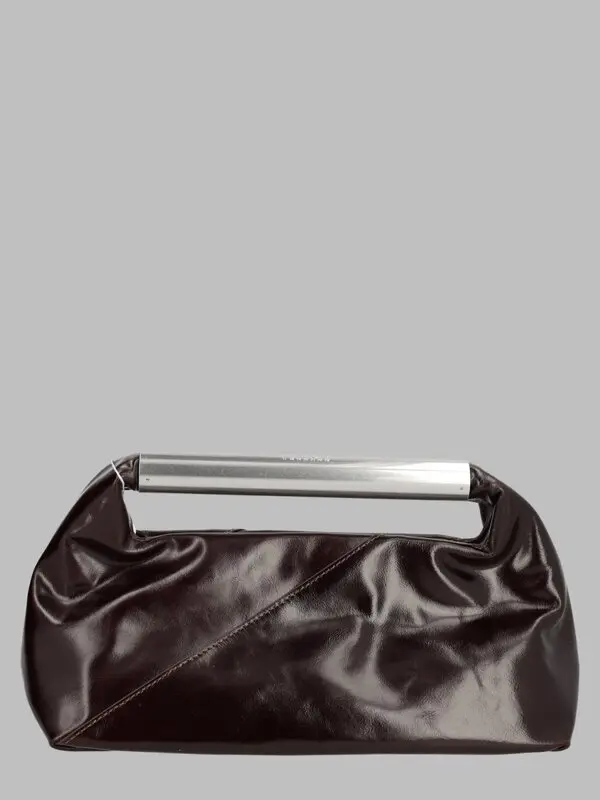 MAISON MARGIELA Metal Handle Top Handle Bag - Brown