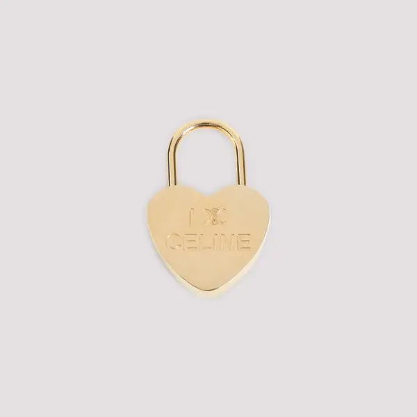 Celine I Love Mini Padlock Pendant - Metallic