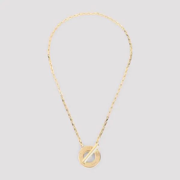 Celine Brass Necklace - Metallic