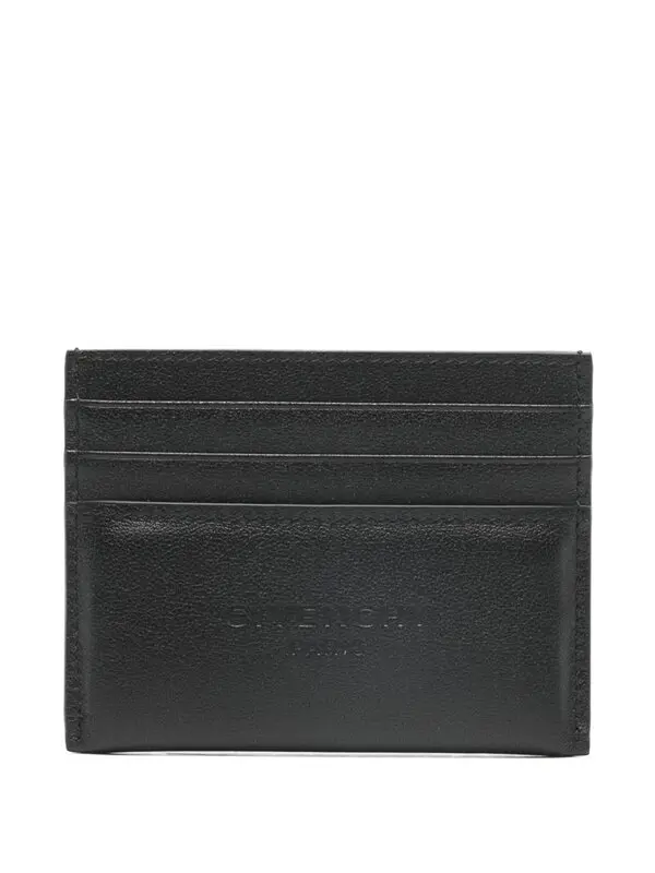 Givenchy Mini Card Holder With 6 Card Slots And Front Logo - Black