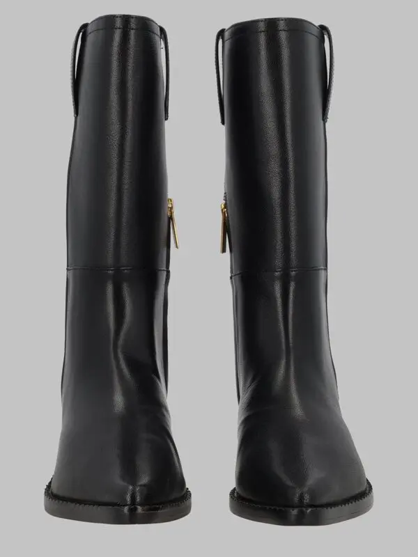 Michael Kors Leather Mid-calf Boots - Black