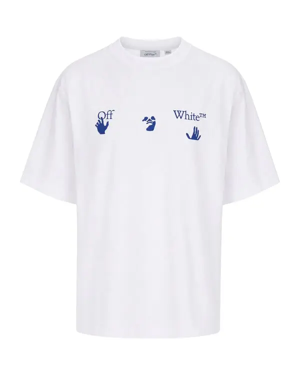 Off-White Graphic Cotton T-shirt - White