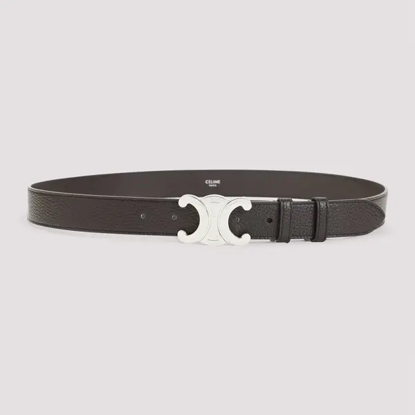 Celine Leather Belt - Brown