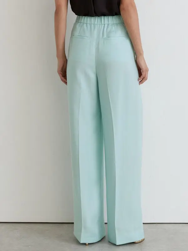 REISS Esther Wide-leg Drawstring Trousers