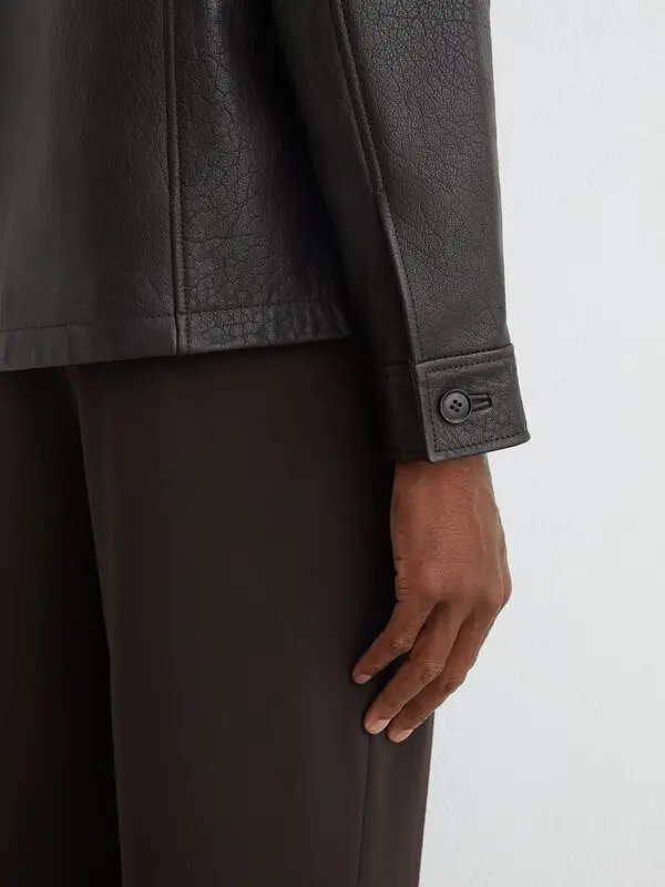 REISS Ortega Jacket - Dark Brown