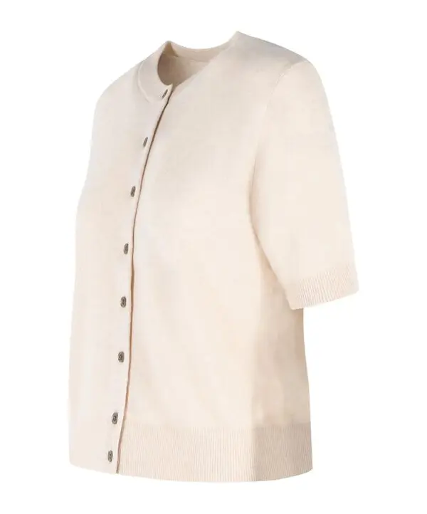 LISA YANG Marene Short-sleeve Cardigan