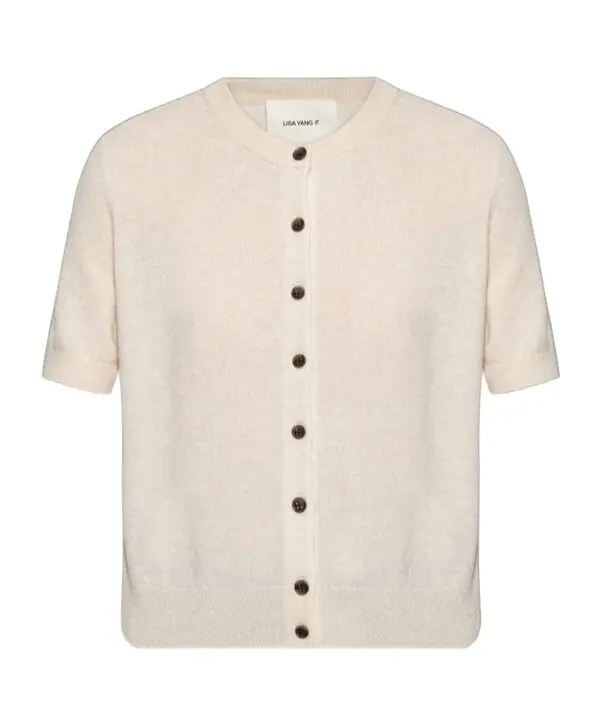 LISA YANG Short-sleeved Knitted Cardigan