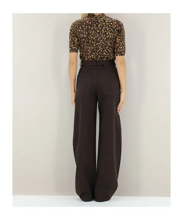 TWINSET Printed Knit Top With Round Neck And Short Sleeves