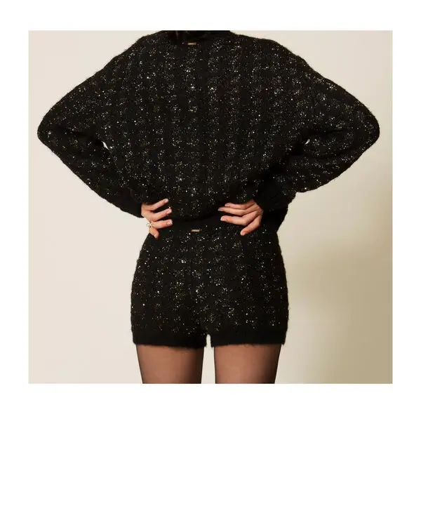 TWINSET Jacquard-knit Shorts