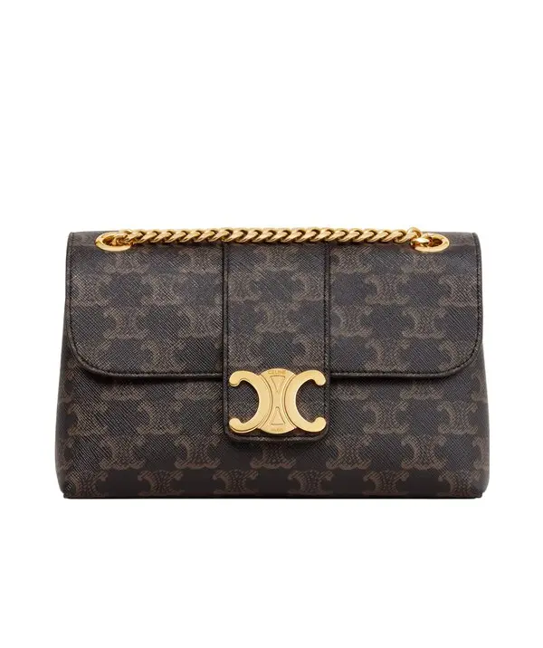 Celine Teen Victoire Bag In Triomphe Canvas