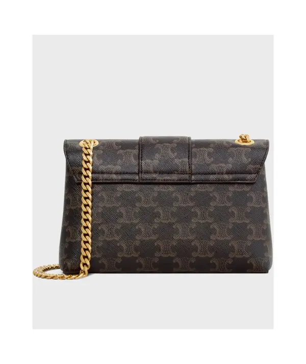Celine Teen Victoire Bag In Triomphe Canvas