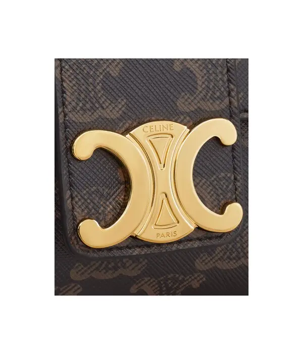 Celine Teen Victoire Bag In Triomphe Canvas