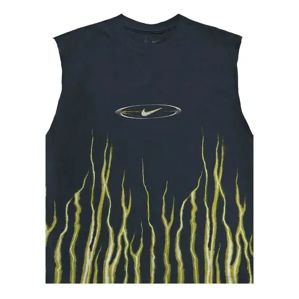 TRAVIS SCOTT Cactus Jack X Nike T-rexx Ignite Your Spark Sleeveless T-shirt - Black
