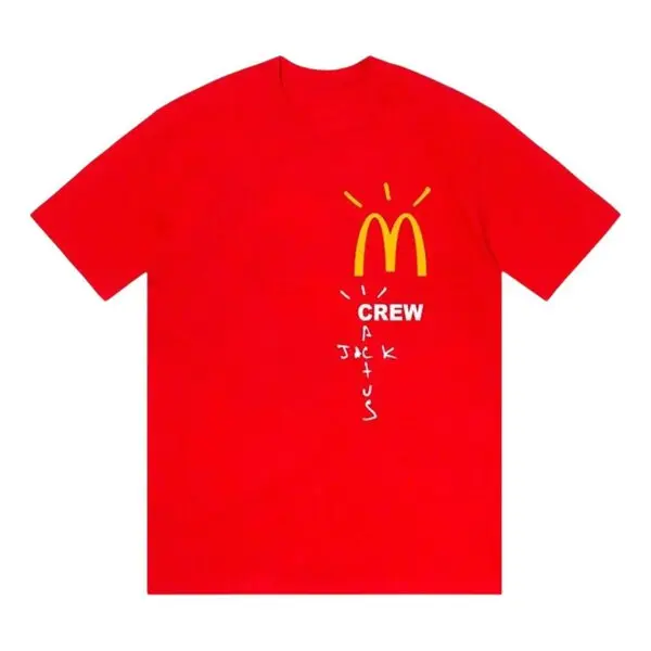 TRAVIS SCOTT X Mcdonald's Crew T-shirt - Red