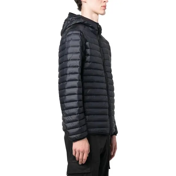 Stone Island Hooded Down Jacket - Black