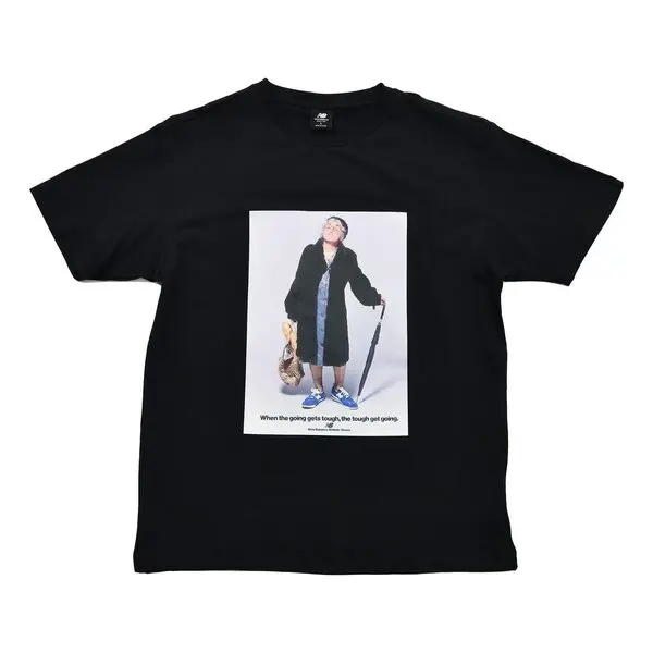 NEW BALANCE Essentials Grandma T-shirt Asia Sizing - Black