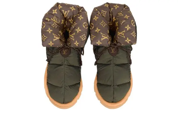 LOUIS VUITTON Pillow Comfort Ankle Boots 'olive Green With Brown